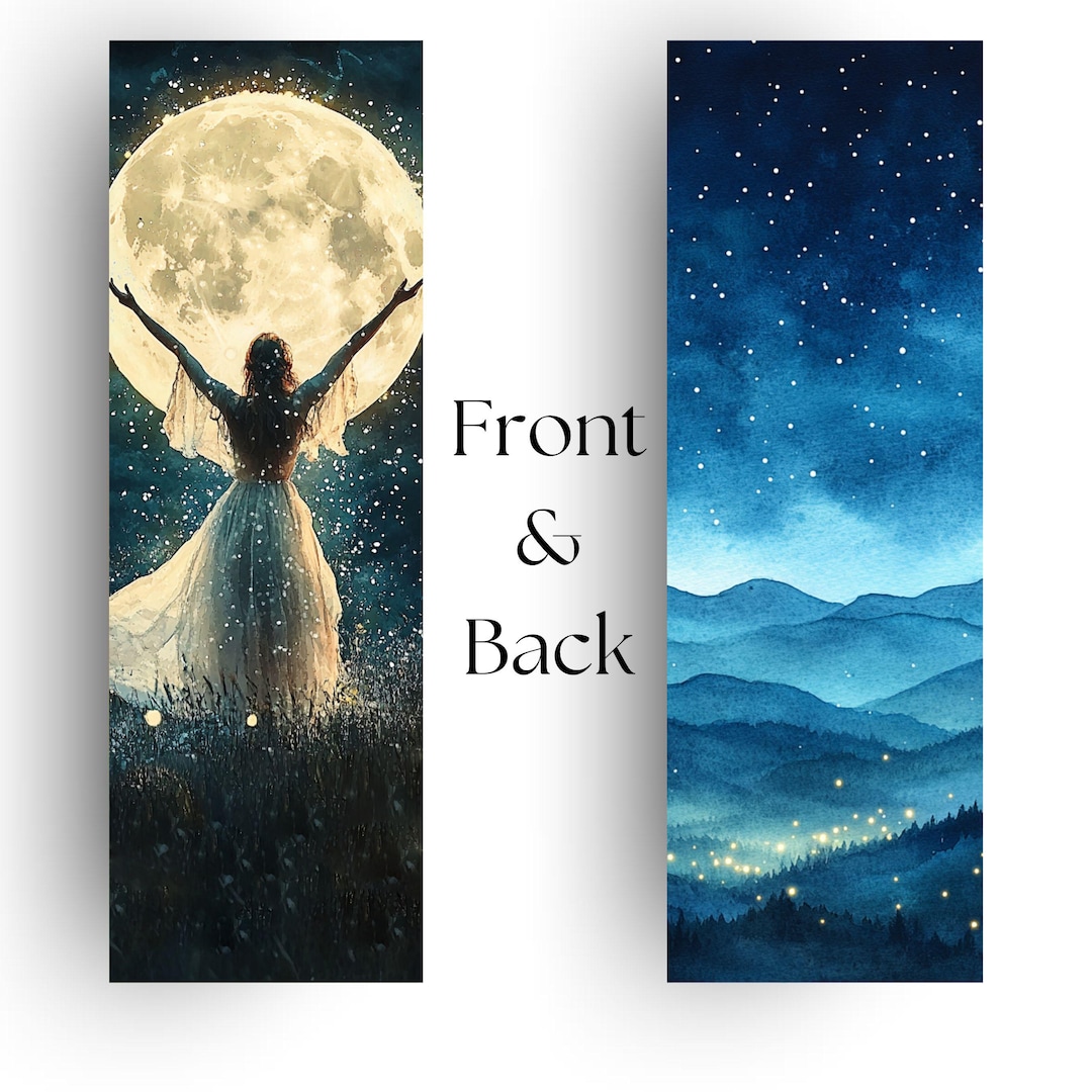 Drawing Down the Moon Bookmark, Pagan Ritual Art, Spiritual Reading ...