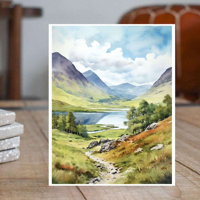 Blank Note Card Scottish - Etsy