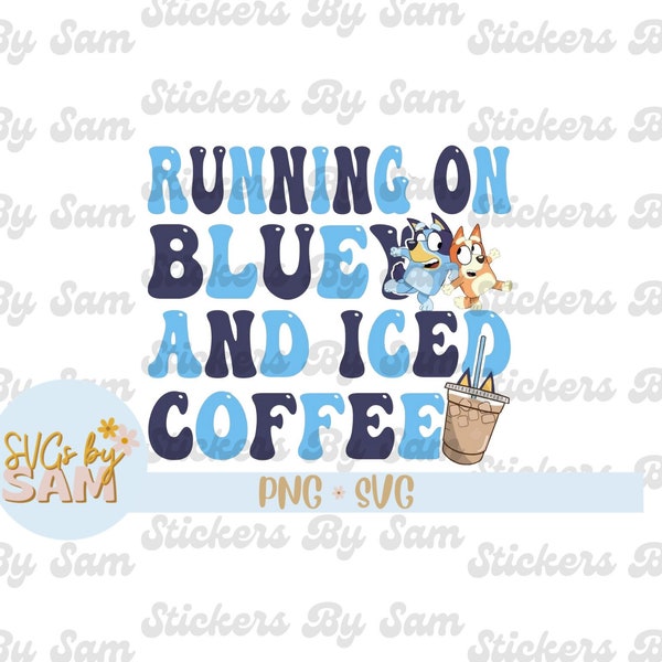 Bluey Iced Coffee Svg - Etsy