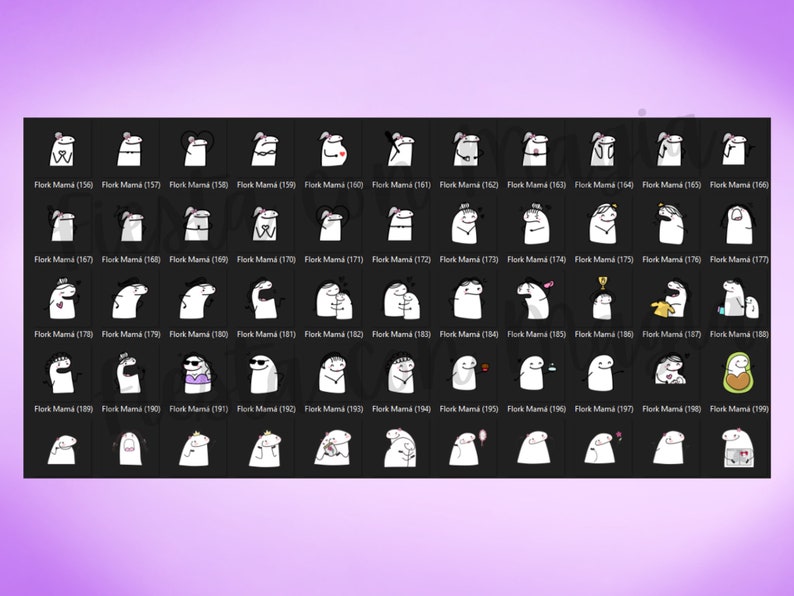 Mega Bundle Flork Deformito Florky Clipart Papers Fonts 1700 Files Meme ...