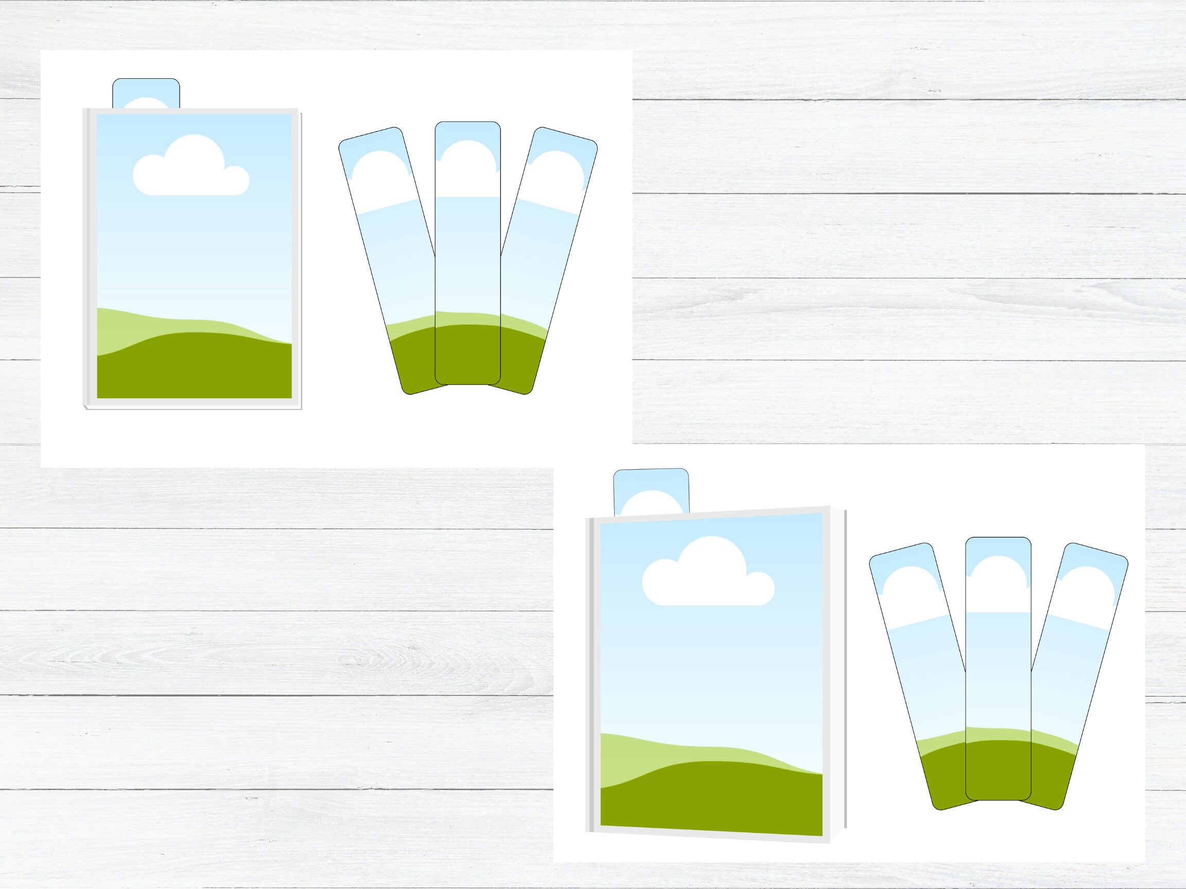 22 TEMPLATES MOCKUPS TEMPLATES Page Mark Book Mark Canva Digital ...