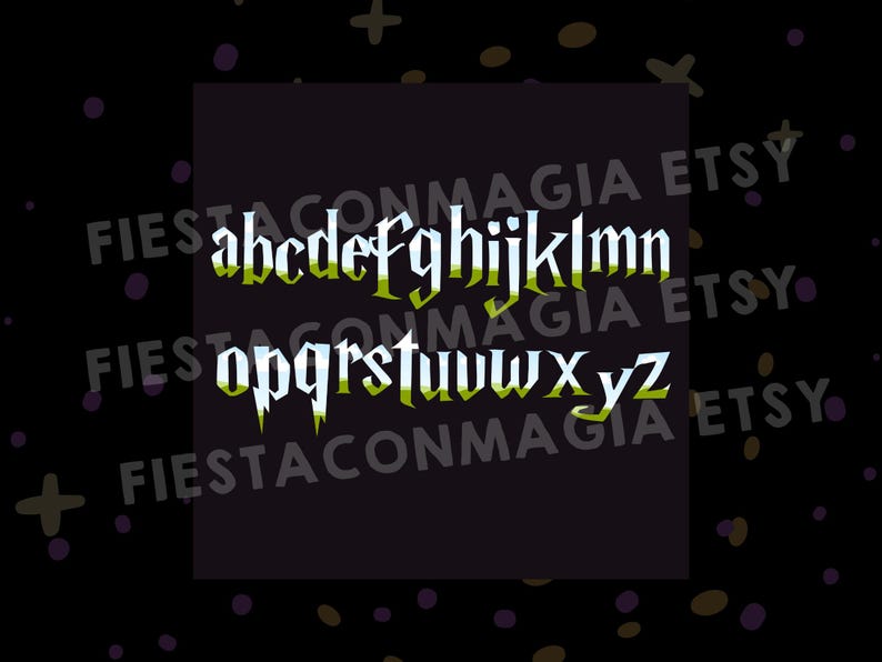 Magic Wizard Font Frames for Canva Wizard Typography Frames Magic Spell ...