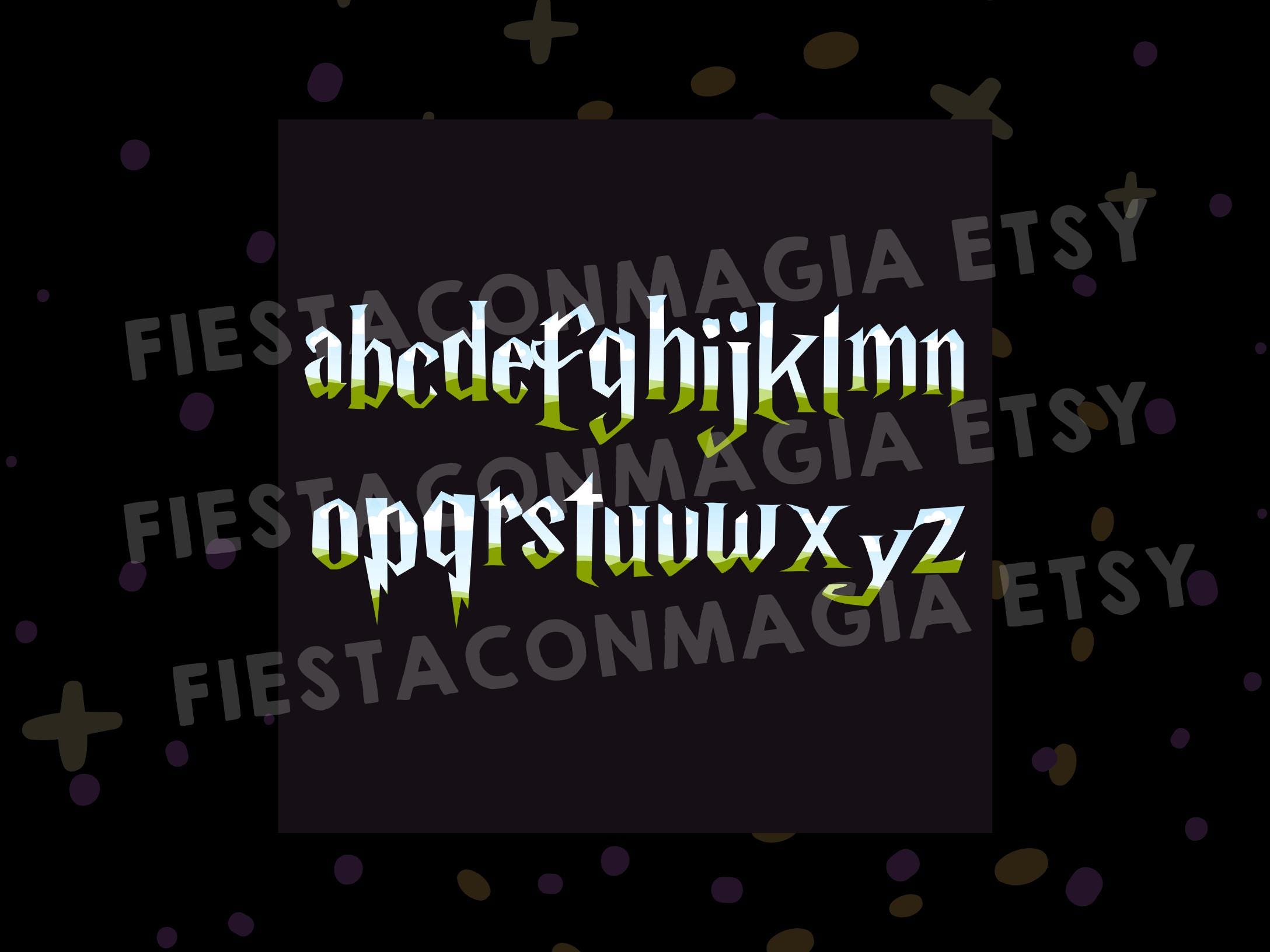 Magic Wizard Font Frames for Canva Wizard Typography Frames Magic Spell ...