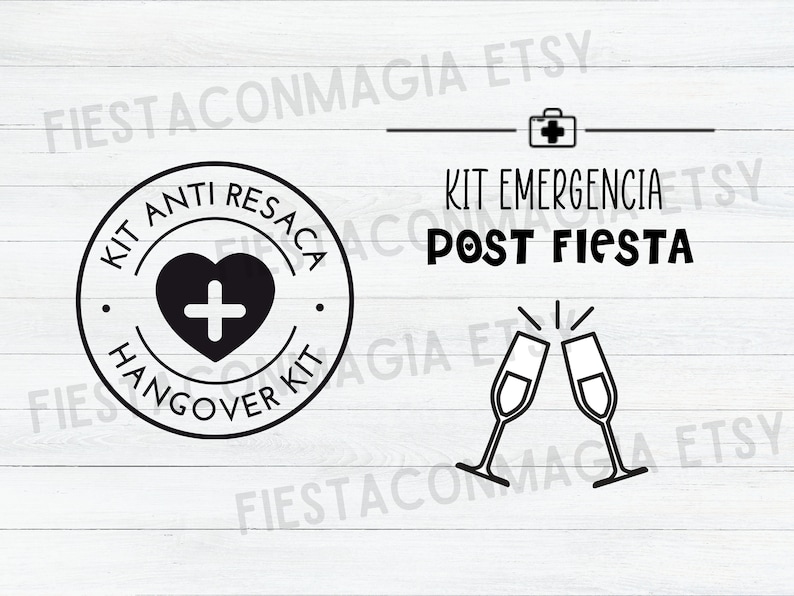 Resaca Hangover Vectores Cliparts Kit Anti Resaca Cruda Hangover Kits ...