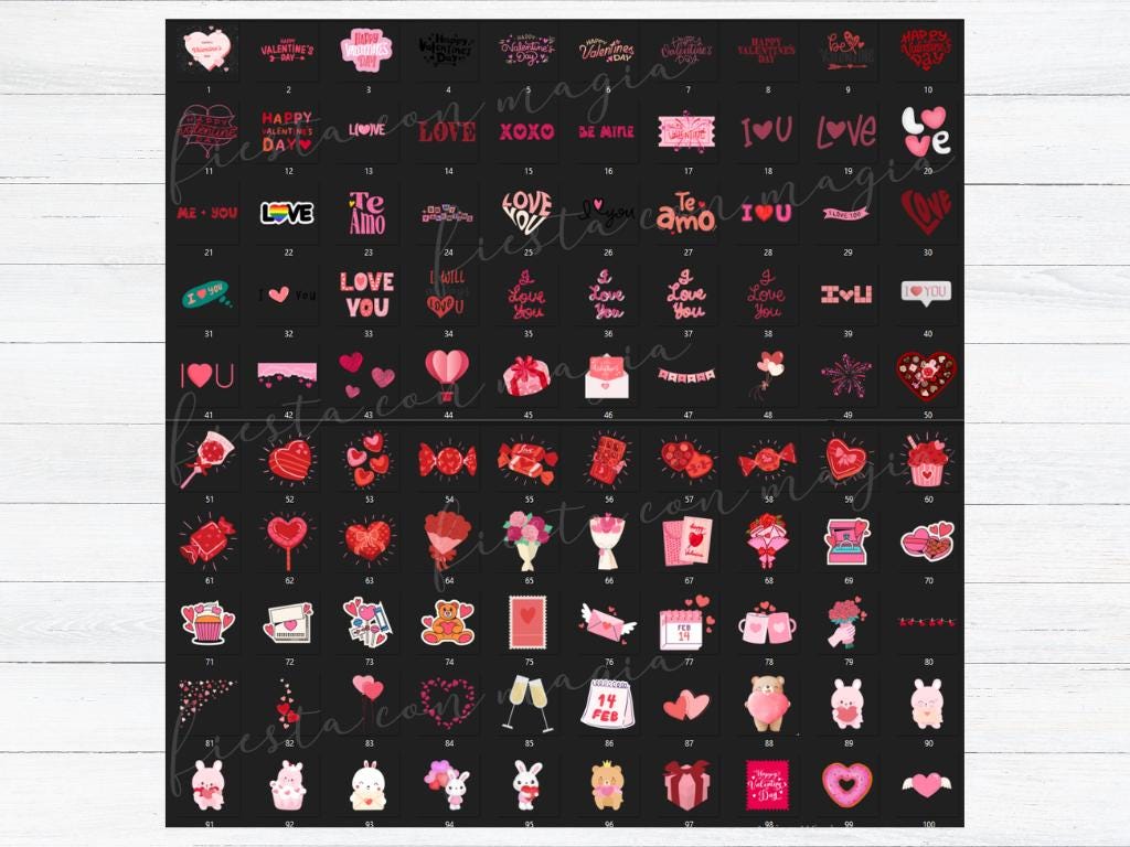 Bundle +700 San Valentín Valentines Day Amor Love February 14 Febrero ...