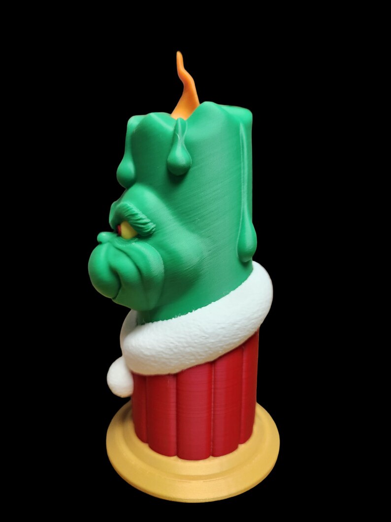 Grinch Inspired Christmas Candle – Whimsical Holiday Décor - Etsy