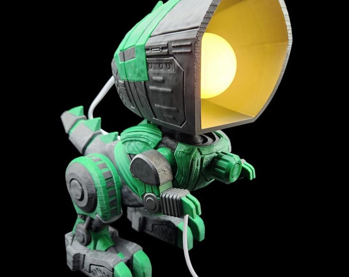 Mech T-rex Adjustable Table Lamp - Etsy