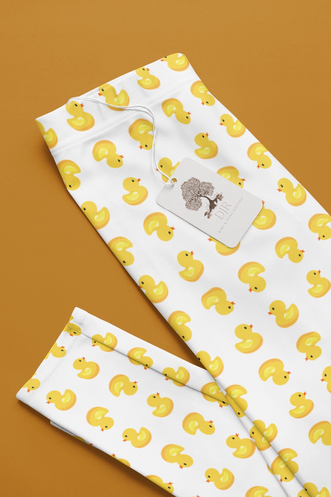 Kids Rubber Ducky Leggings, Duck Pattern Leggings, Toddler Leggings ...