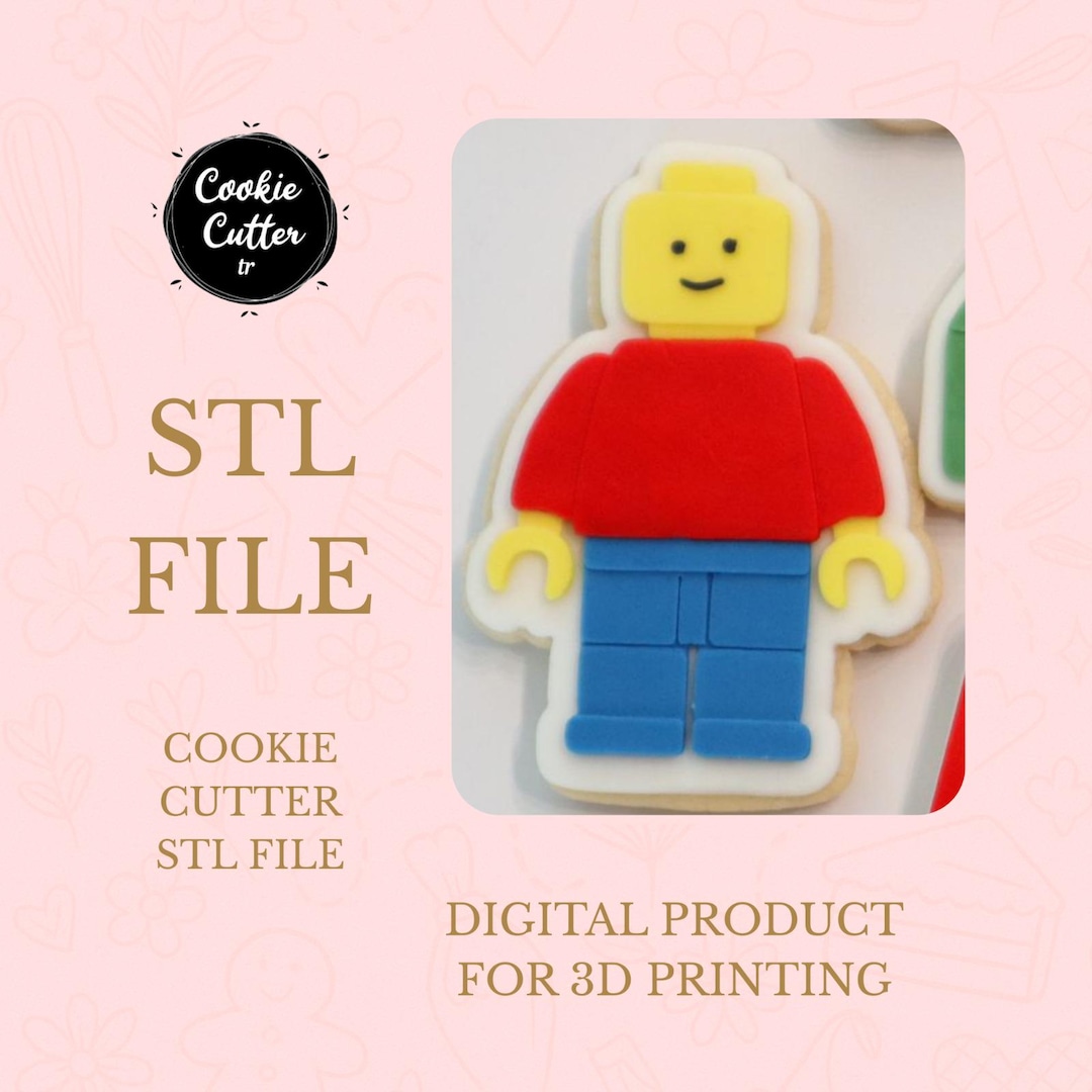 Lego Fan Cookie Cutter STL File 3D Print Digital Download Minifigure ...