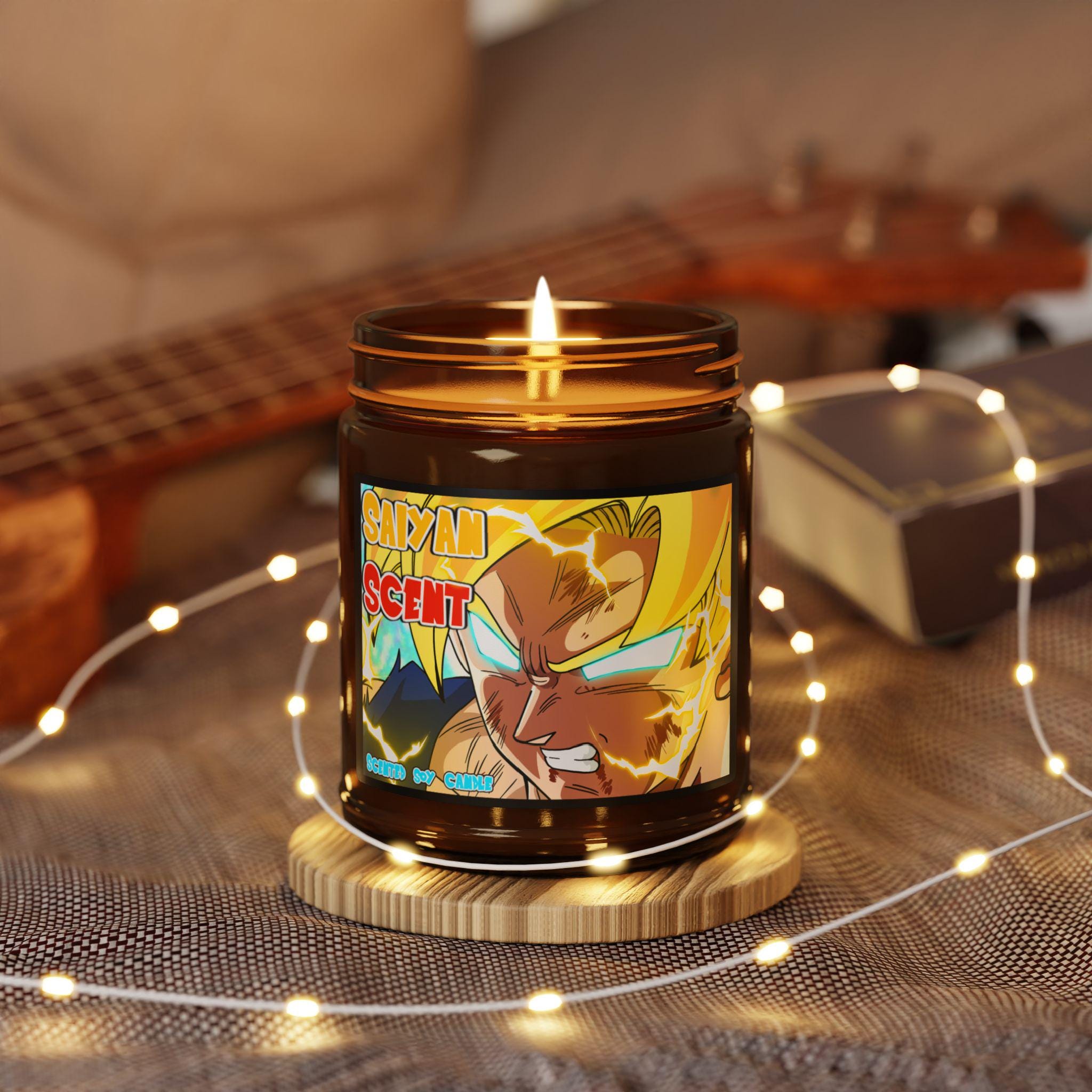 Soy Candle, Dragon Ball Z Goku Super Saiyan Scented Candle Perfect Gift ...