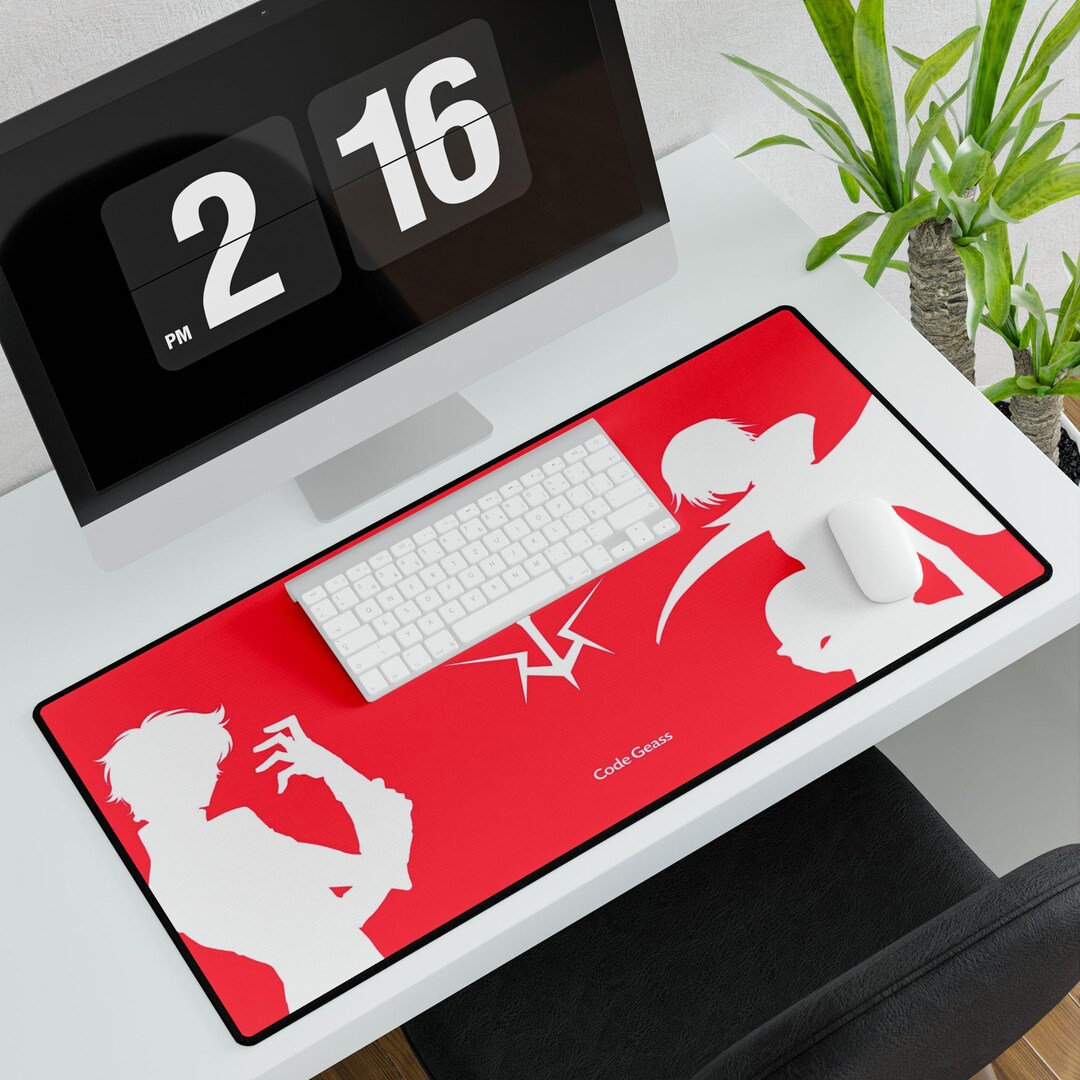 Anime Code Geass Lelouch and Zuko Gaming Desktop Red Mousepad Desk Mat ...