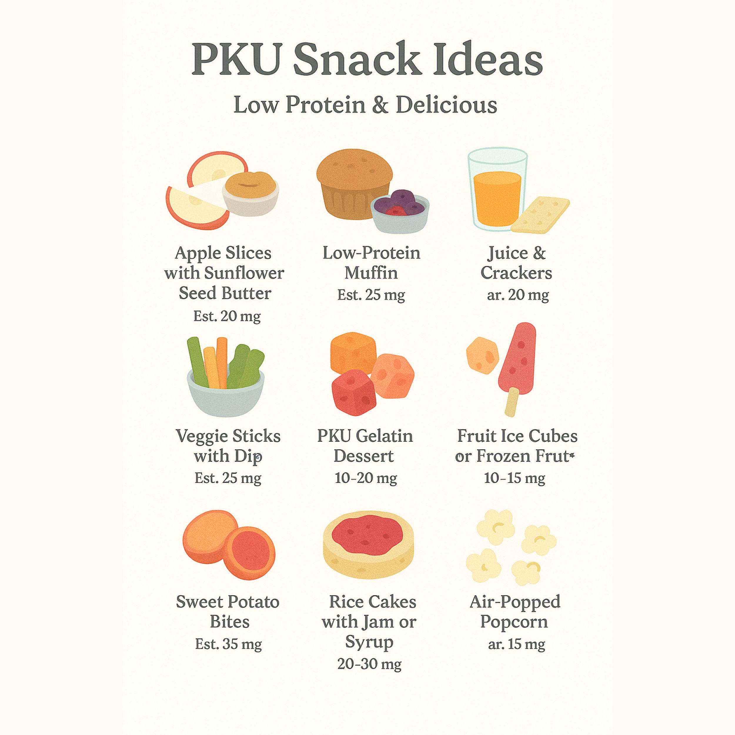 Pku-friendly Air-popped Popcorn Recipe Card – Low Protein Snack Idea ...