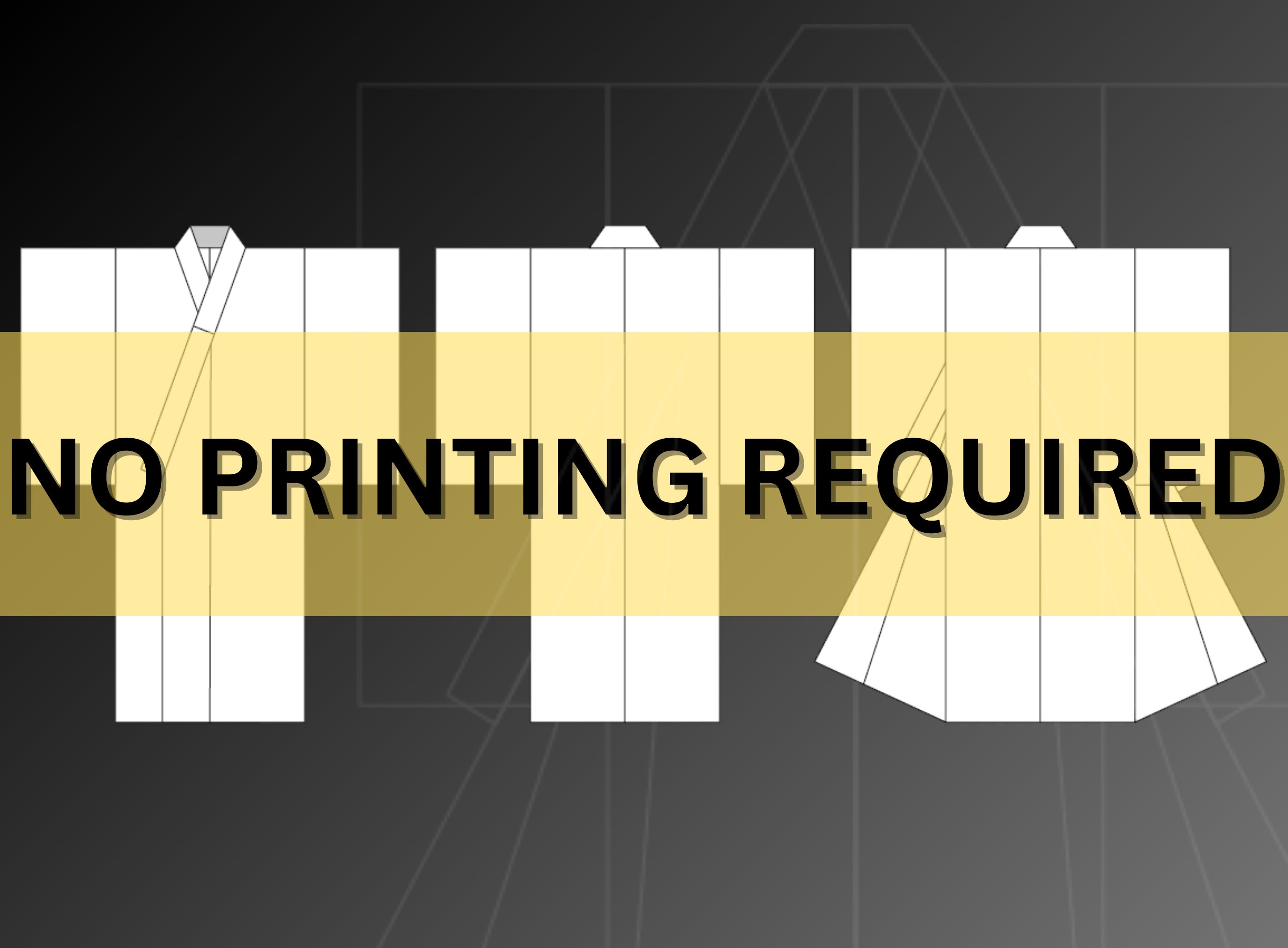 Paperless DIY Kimono Yukata Pattern Easy to Sew With Western - Etsy ...