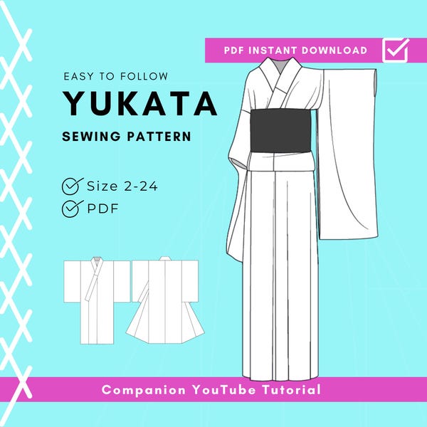 Cotton Yukata - Etsy