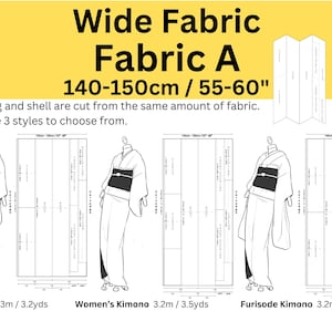 Paperless Kimono Sewing Pattern 3-pack: Haori Jacket, Yukata, Lined ...