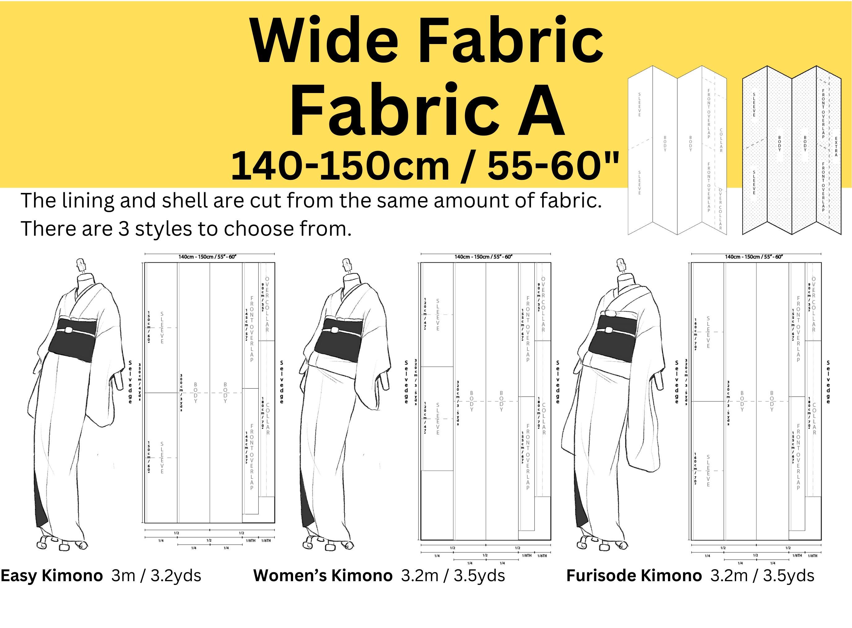 Paperless DIY Kimono Haori Sewing Pattern 3 Pack - Easy to Sew With ...