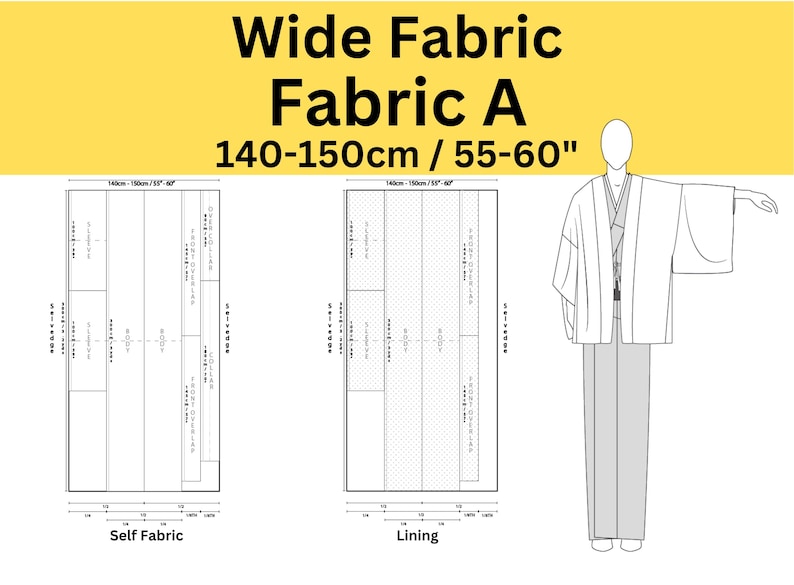Men's Kimono Sewing Pattern 4-pack: Haori Pattern, Yukata, Lined ...