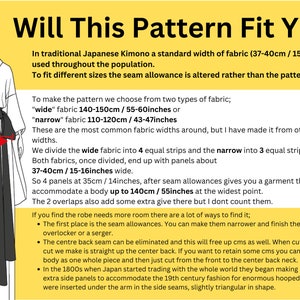 Paperless DIY Kimono Yukata Pattern - Easy to Sew With Western Fabrics ...