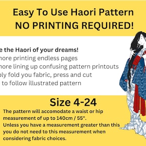 Paperless DIY Haori Yukata Pattern - Easy to Sew With Western Fabrics ...