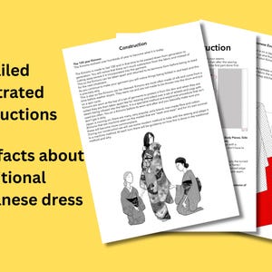 Paperless Kimono Sewing Pattern 3-pack: Haori Jacket, Yukata, Lined ...