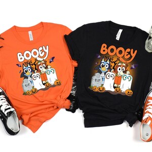 Bluey Halloween T-shirt, Unisex Shirt, Booey Shirt, Funny Spooky Season ...