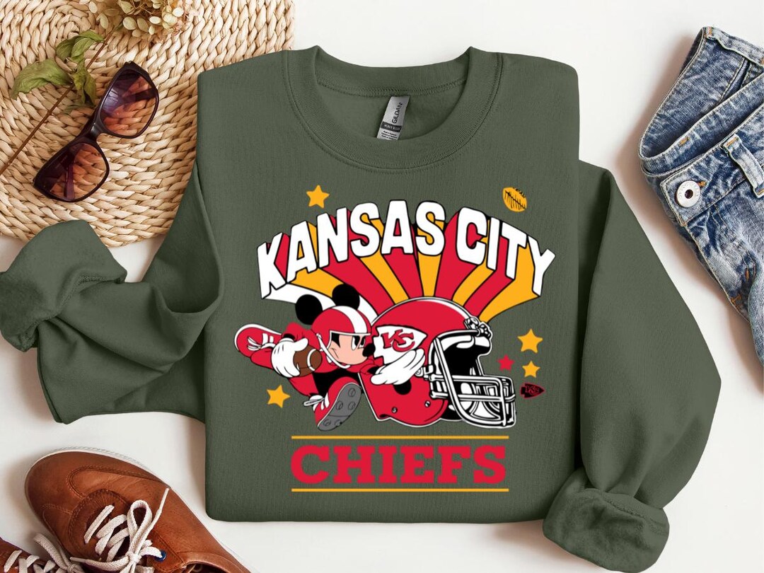Mickey Kansas City Chiefs Sweatshirt, KC Chiefs Sweatshirt, Superbowl ...