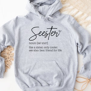 Seester Like A Sister Only Cooler Hoodie, Seester Definition Hoodie ...
