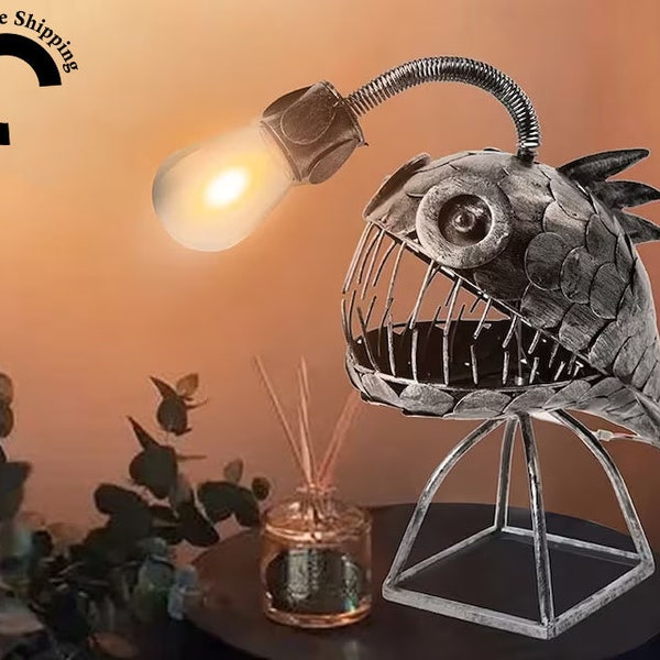 Angler Fish Lamp - Etsy