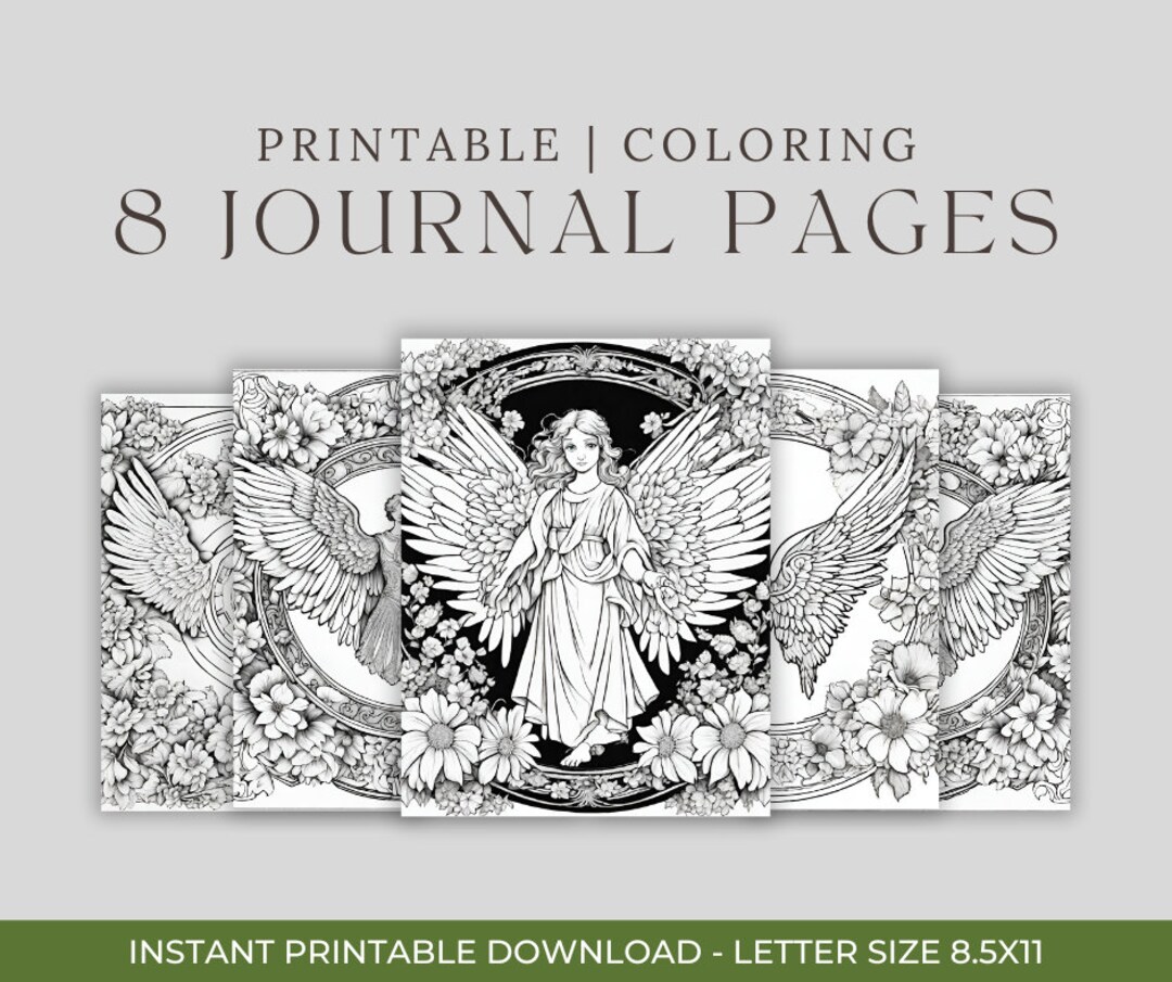 Prayer Journal Printable Bundle Customizable Coloring Pages 8.5x11 ...