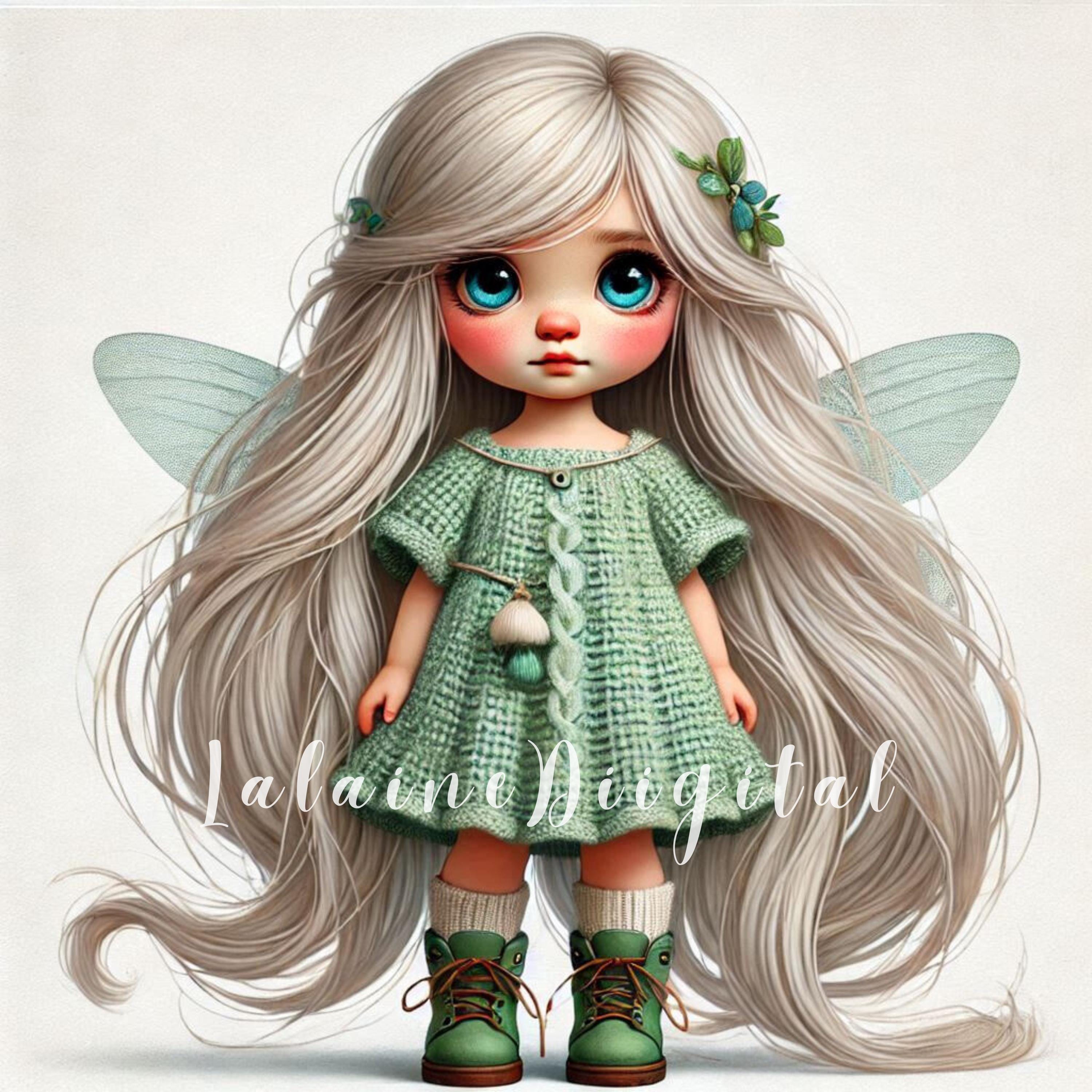 Sage Fairy Clipart, Fairies Clip Art, Green Printable Watercolor, High ...