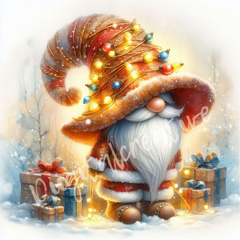 Gingerbread Christmas Gnome Clipart High Quality 300 DPI Jpegs ...