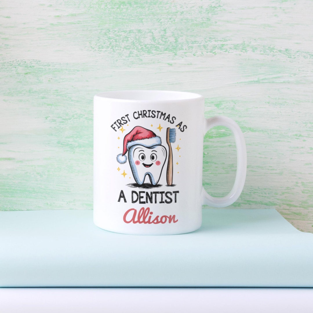 Dentist Christmas Gift, Personalized Dentist Coffee Mug With Name ...