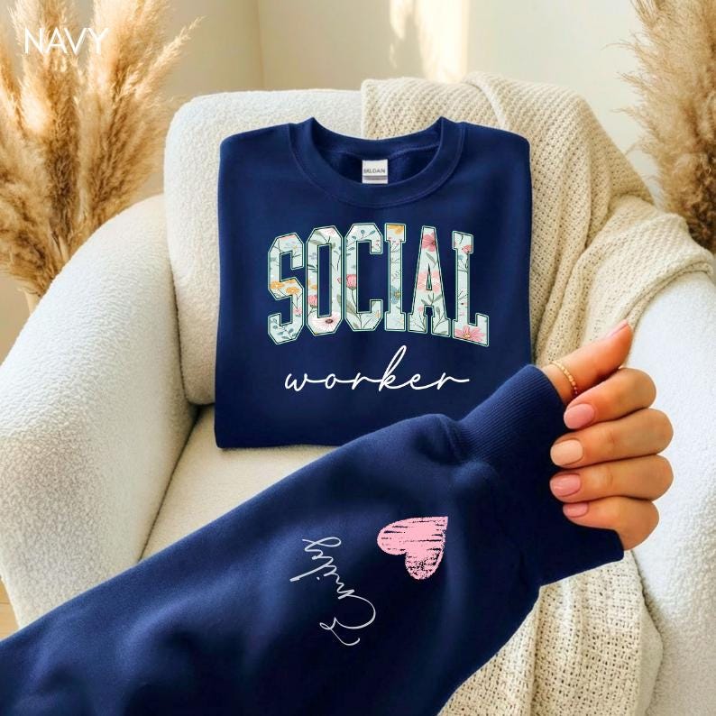 Custom Social Worker Sweatshirt, Social Worker Shirt, School Social ...