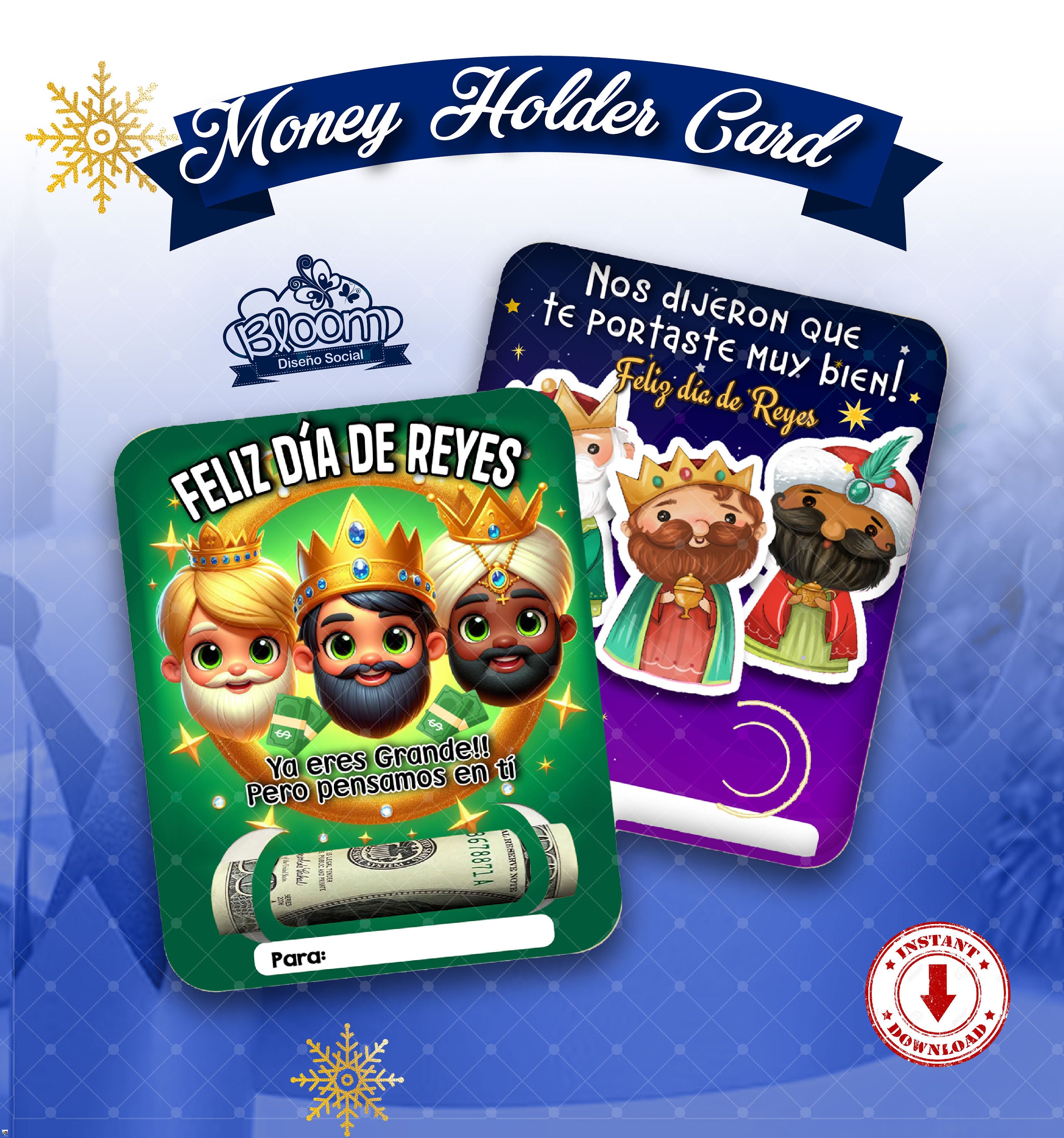 Dia de Reyes Money Holder - Etsy España