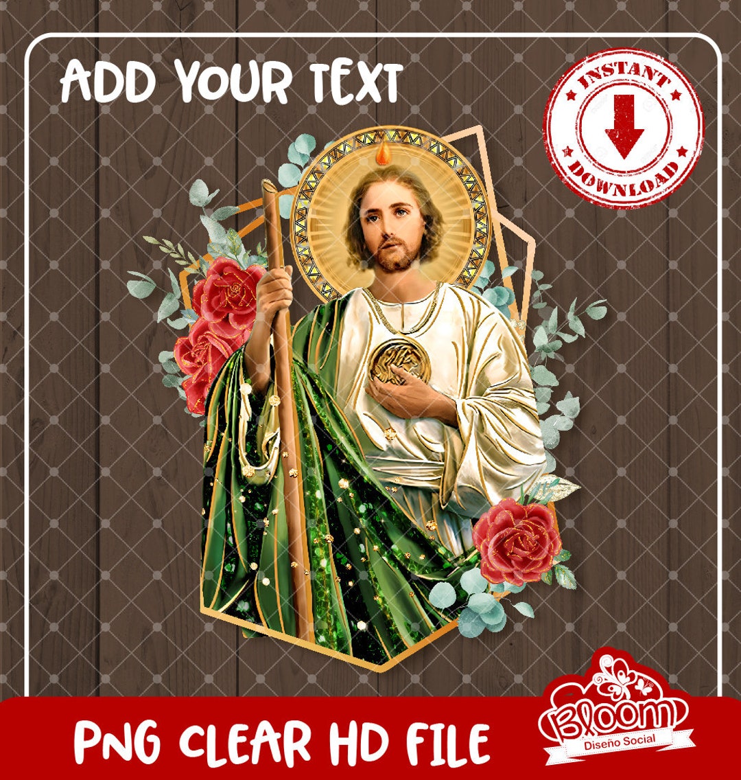 Saint Jude Thaddeus Clear Clip Art DTF - Etsy