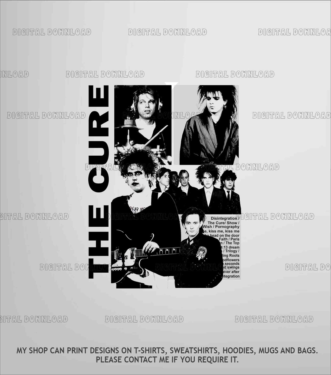 The Cure, the Cure Svg, Simon Gallup Svg, Cricut, the Cure Png, the Cure Pdf, Robert Smith Png ...