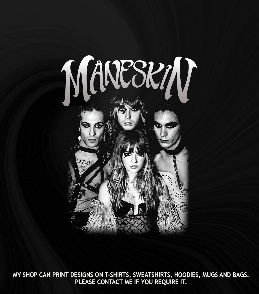 Maneskin Tour SVG, Maneskin Band Design Png, Rock Band Tour Grafik ...