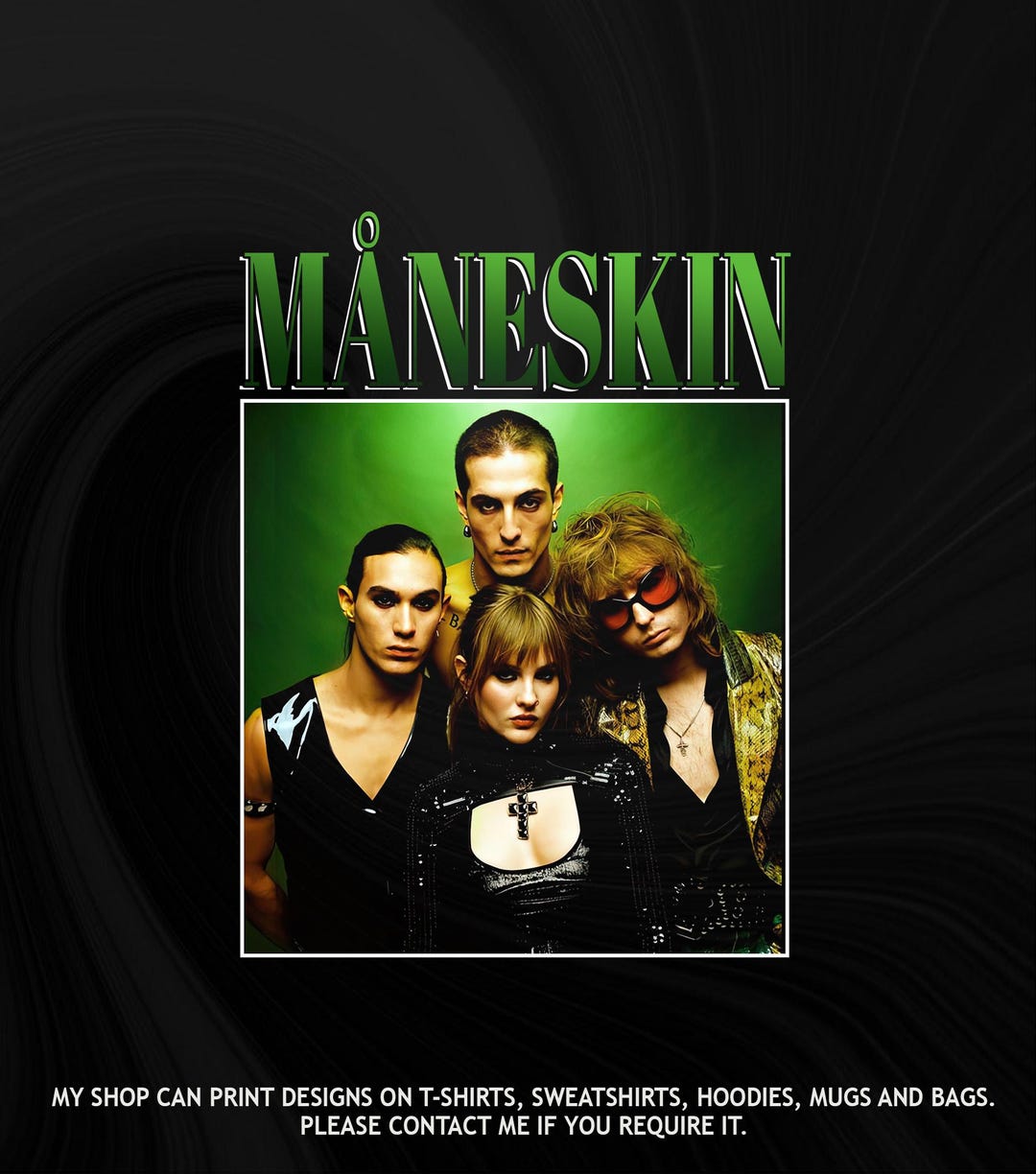Maneskin Png, Maneskin Band Design Png, Maneskin Tour SVG, Rock Band ...