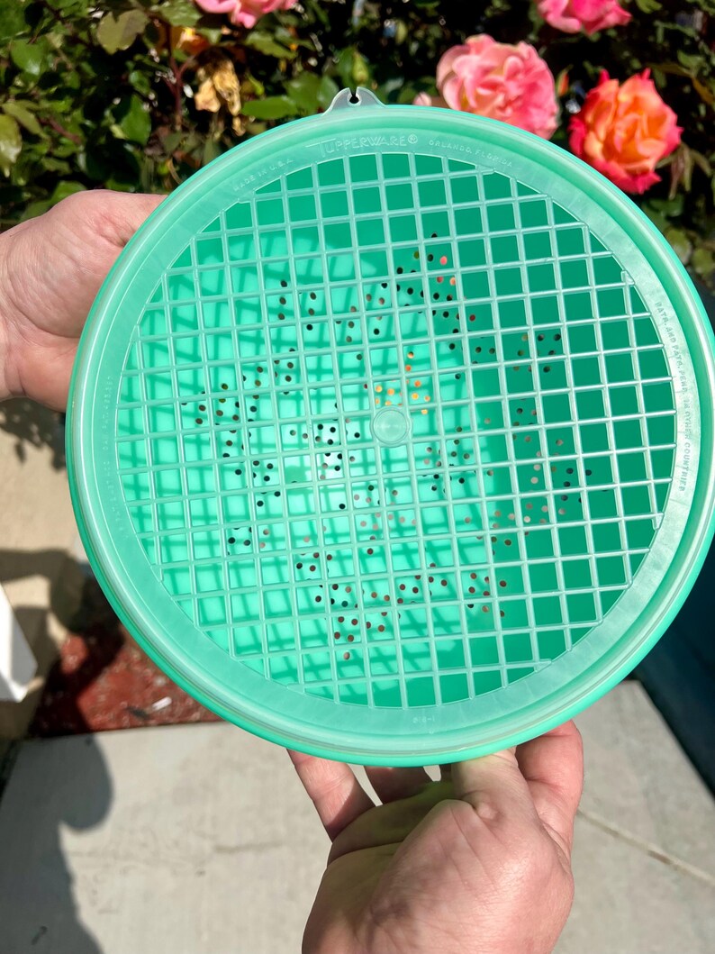 Vintage Tupperware Green Plastic Colander With Strainer Lid - Etsy