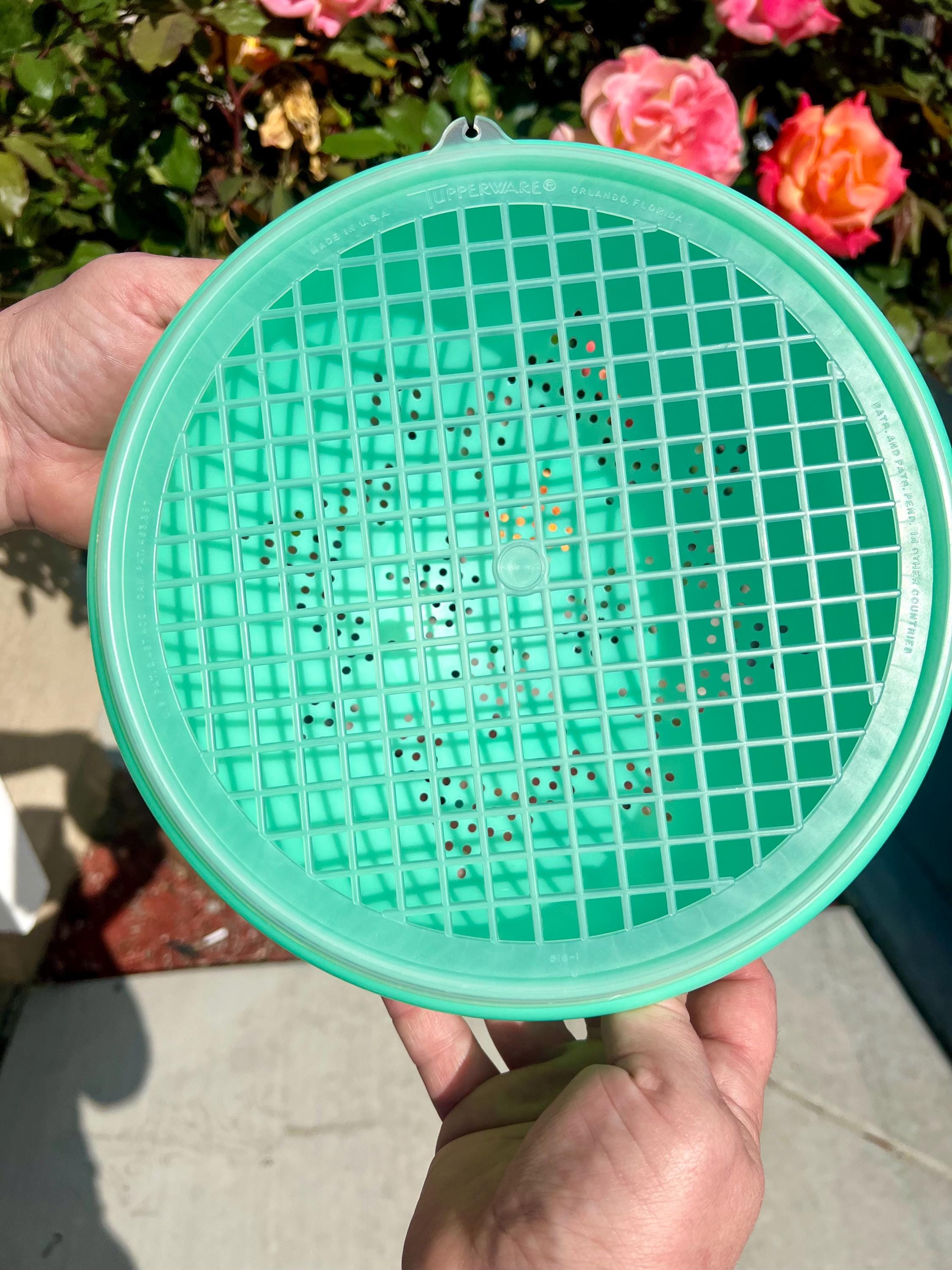 Vintage Tupperware Green Plastic Colander With Strainer Lid - Etsy