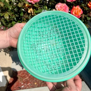 Vintage Tupperware Green Plastic Colander With Strainer Lid - Etsy