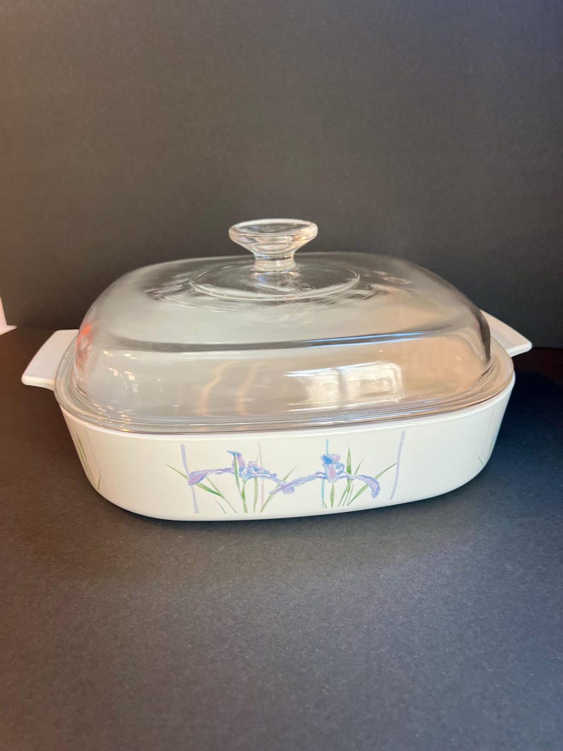 Vintage Corning Ware Rival Crock Pot & 2.5 Qt. Lidded Casserole Shadow ...