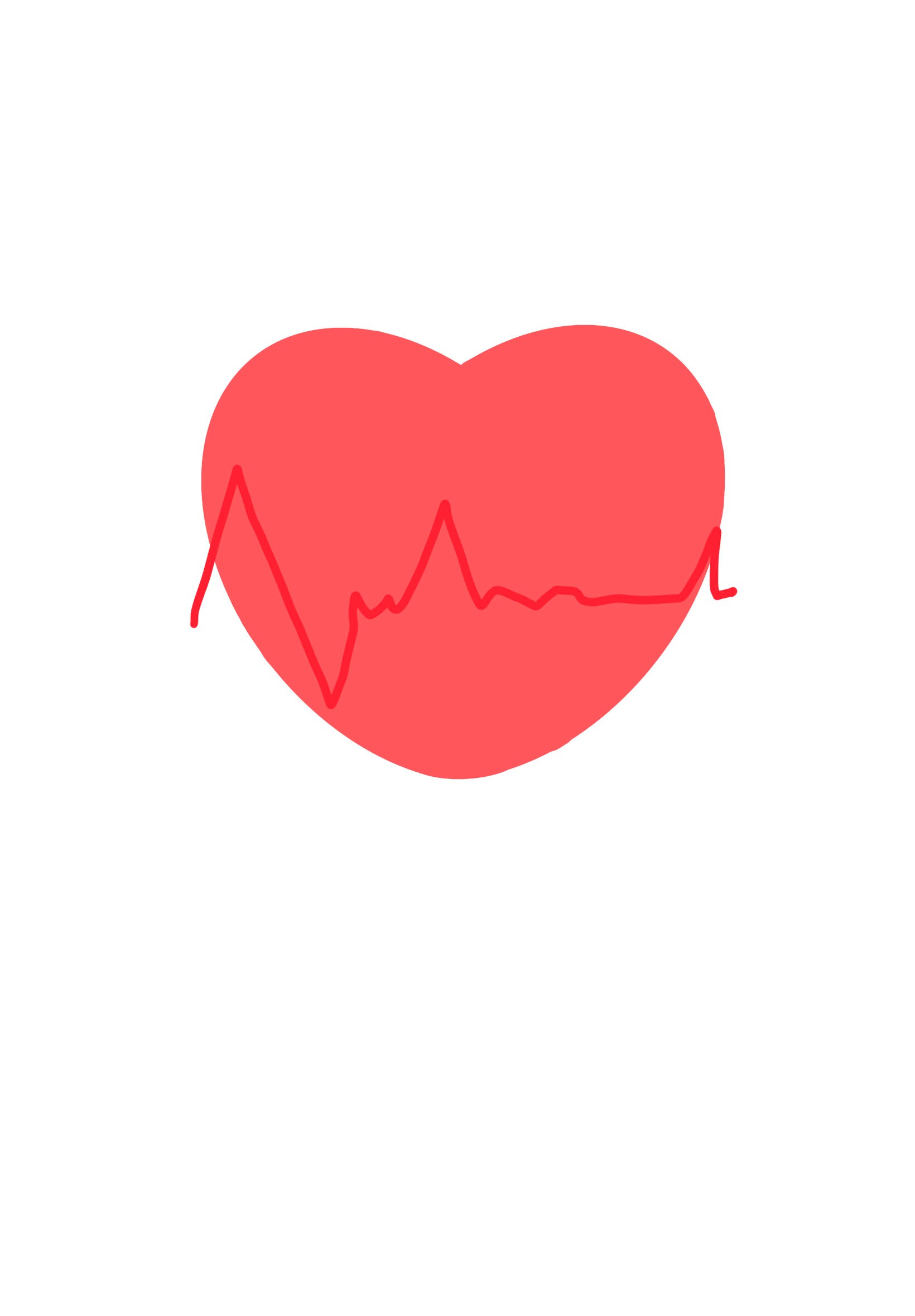 Heart Beat Digital/printable Single Sticker - Etsy