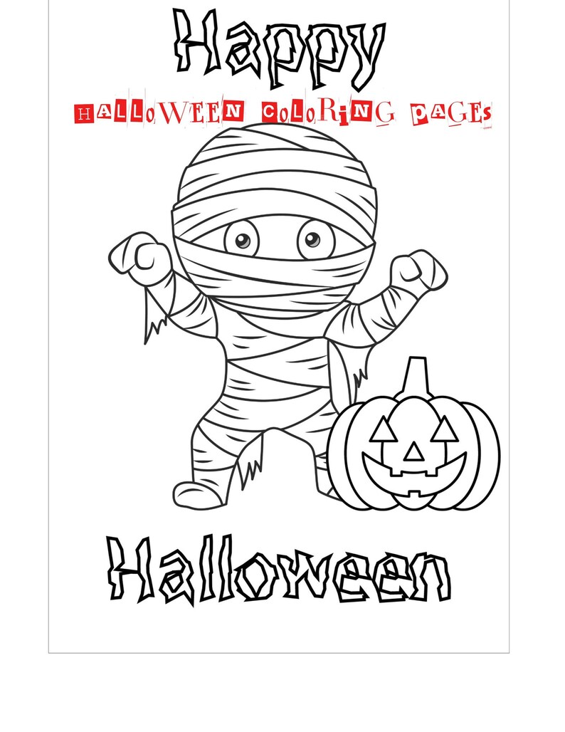 Cutesy Spooky Halloween Coloring Pages - A Boo-tiful Way to Celebrate ...