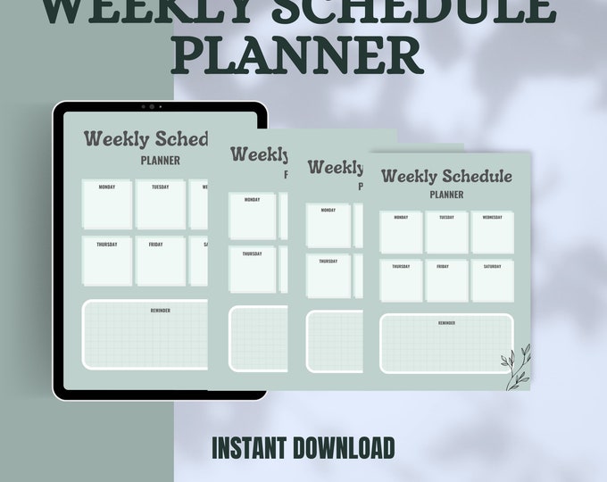 Weekly Hourly Digital Planner for iPad Goodnotes Notability, Weekly ...