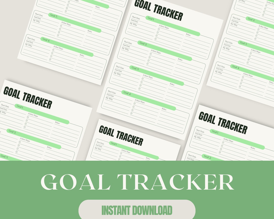 Goal Tracker Journal|goal Tracker|habit Tracker|goal Setting|goal ...