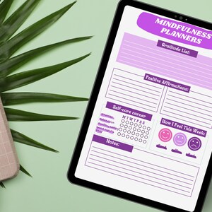 Mindfulness Planner|mindfulness Journal|daily Planner|wellness Journal ...