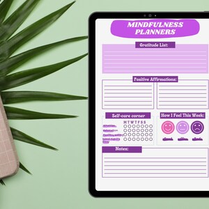 Mindfulness Planner|mindfulness Journal|daily Planner|wellness Journal ...