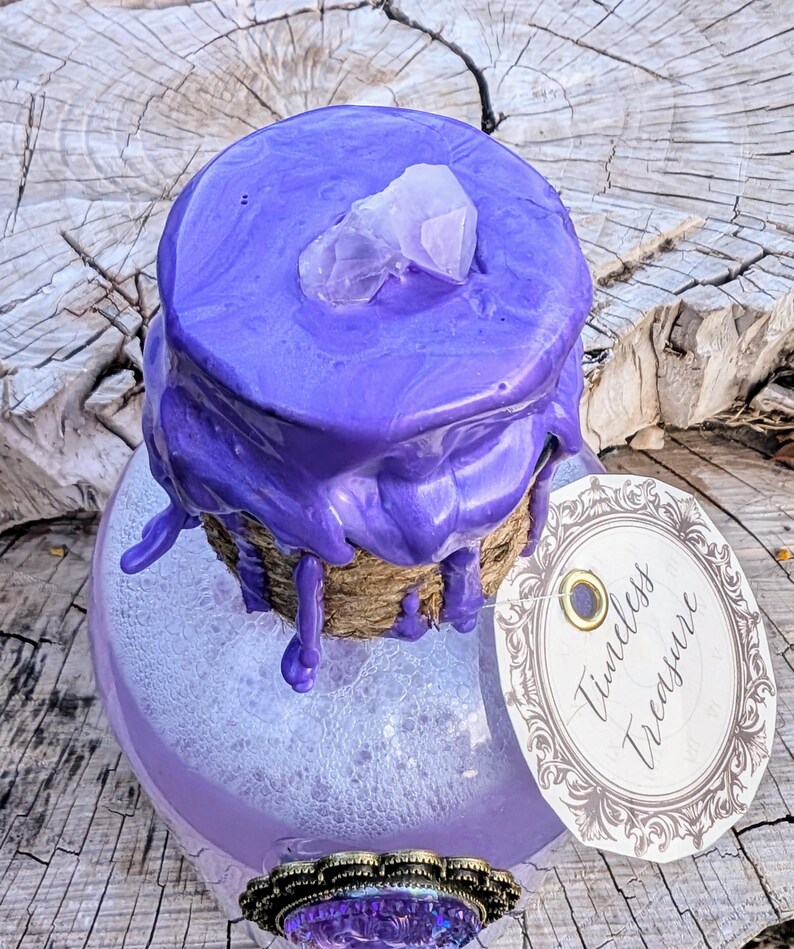 Beautiful Women Potion Bottle Apothecary Large, Purple Victorian ...