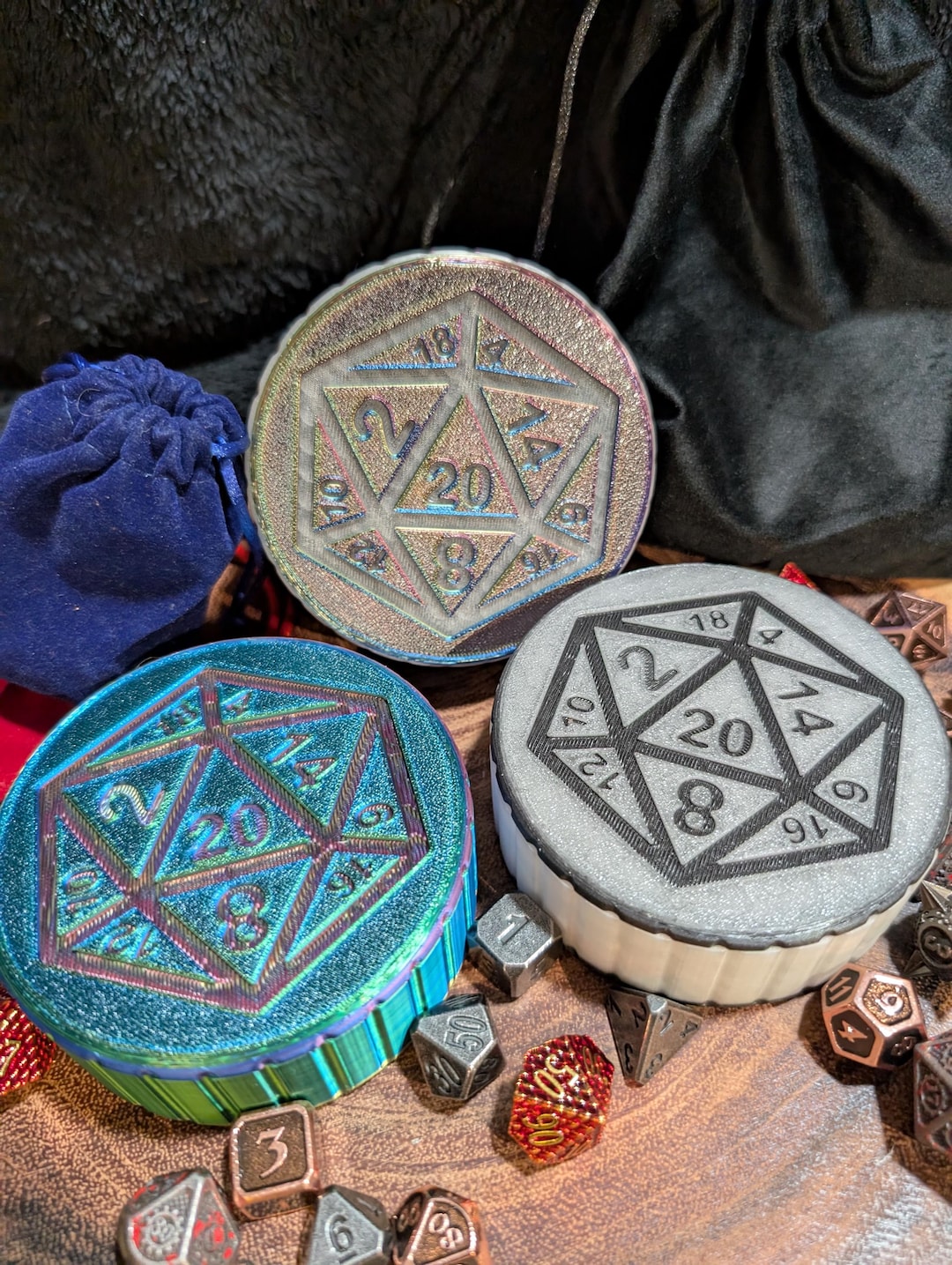 Custom Dnd Dice Box Hexagon 3D Printed, Rpg Dungeons and Dragons Dice ...